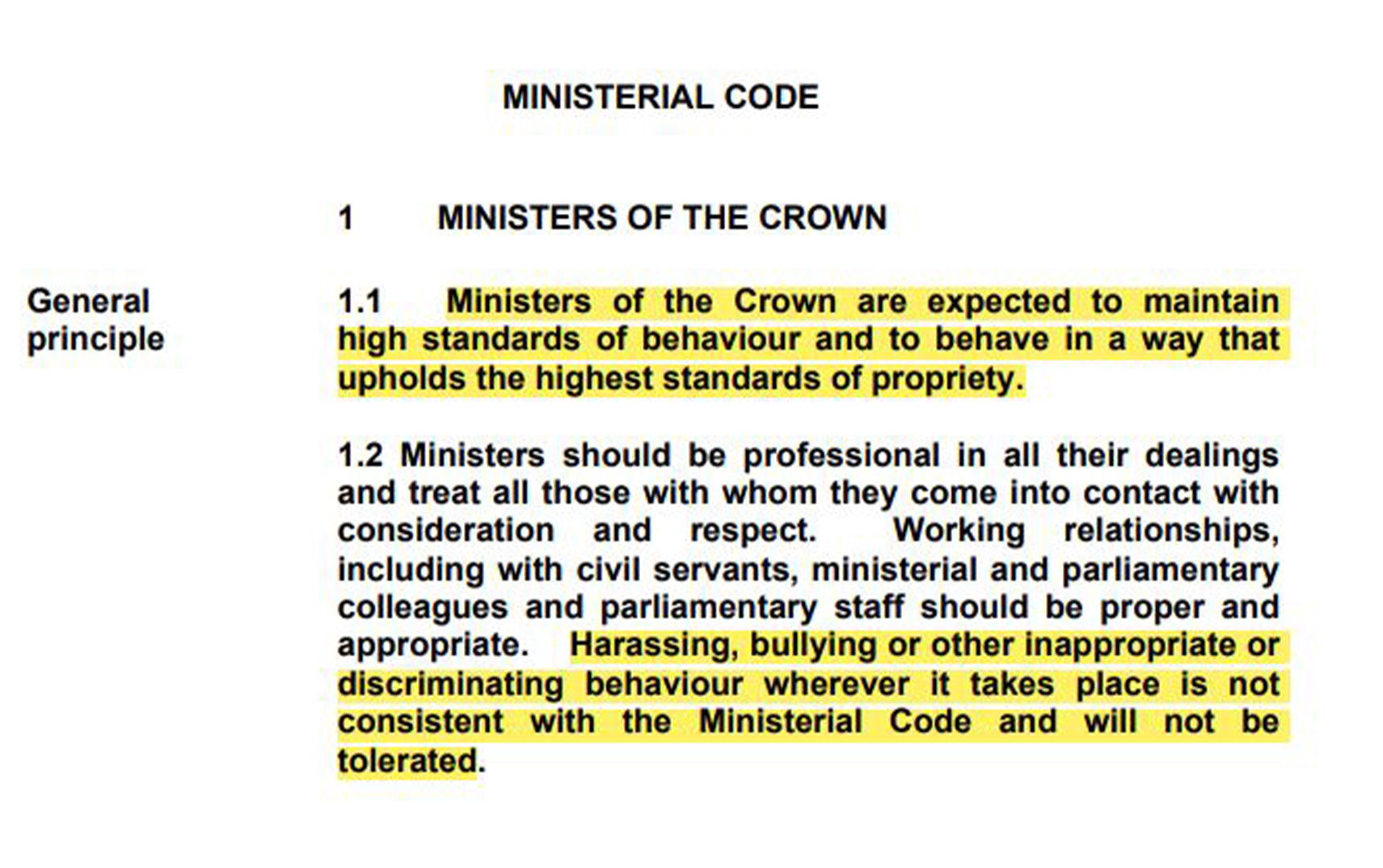 Tories crack the Ministerial Code – Julian Vaughan