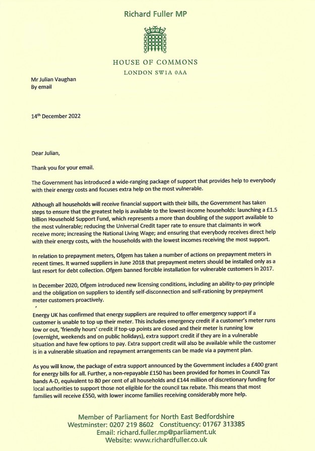 The injustice of prepayment meters – an open letter to my MP – Julian ...